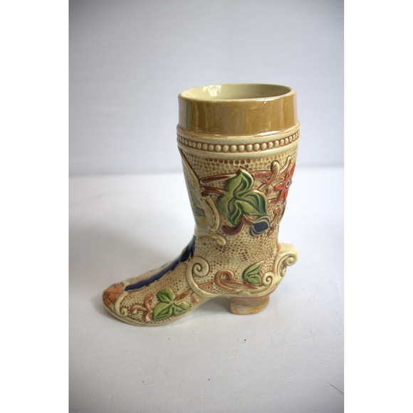 Art | Vintage German Ceramic Boot Figurine Hand Painted Scenic Town ...
